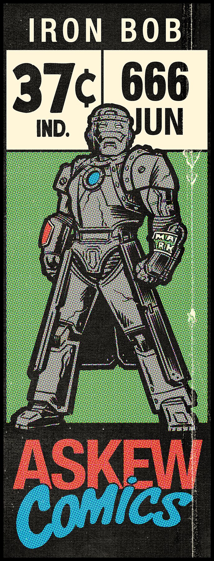 Iron Bob: Askew Comics Corner Sticker | JAY AND SILENT BOB'S SECRET STASH