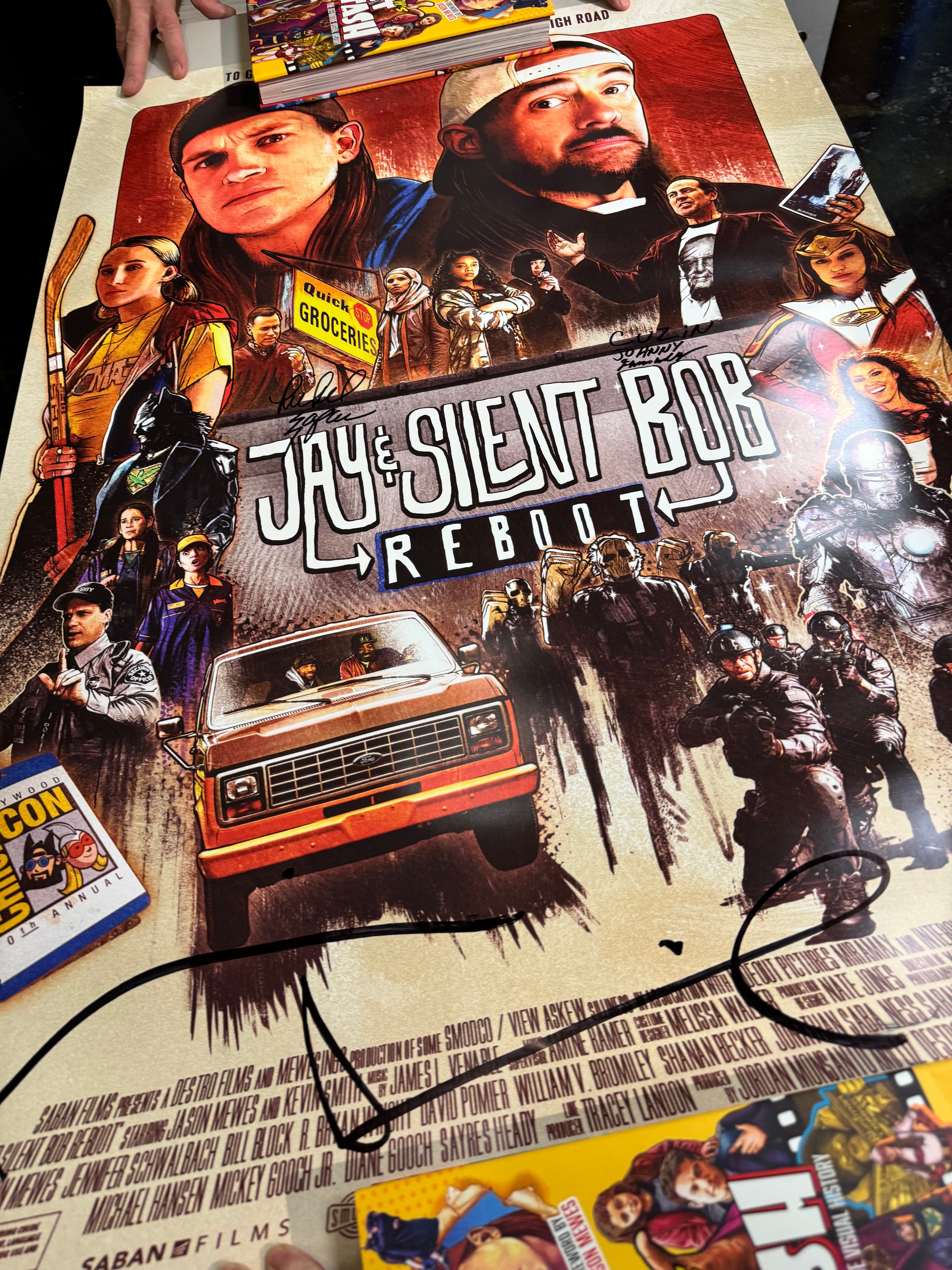 Reboot Theatrical Poster - Signed by KEVIN, Michael Zapcic and Johnny ...